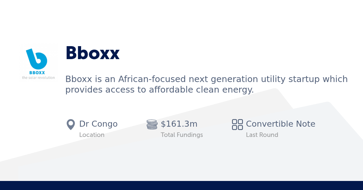 Bboxx - Overview, Financials, Competitors - StartupList Africa