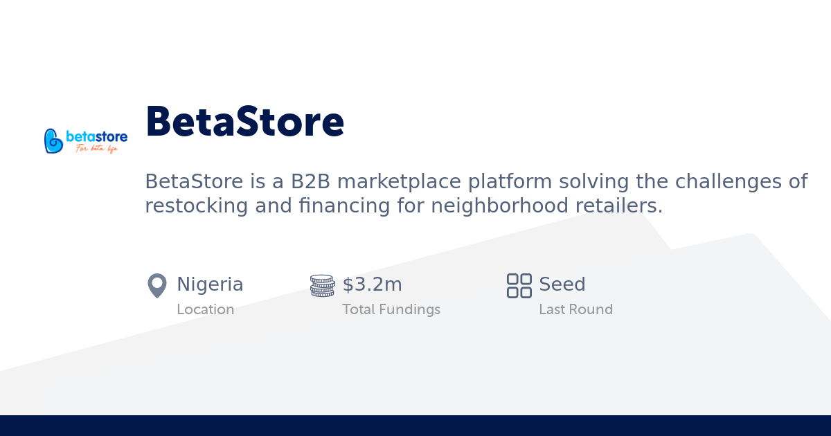 BetaStore - Overview, Financials, Competitors - StartupList Africa