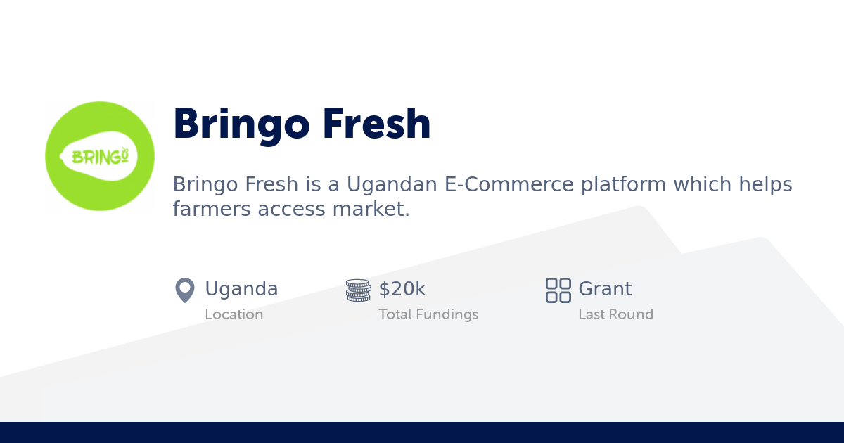 Bringo Fresh - Overview, Financials, Competitors - StartupList Africa