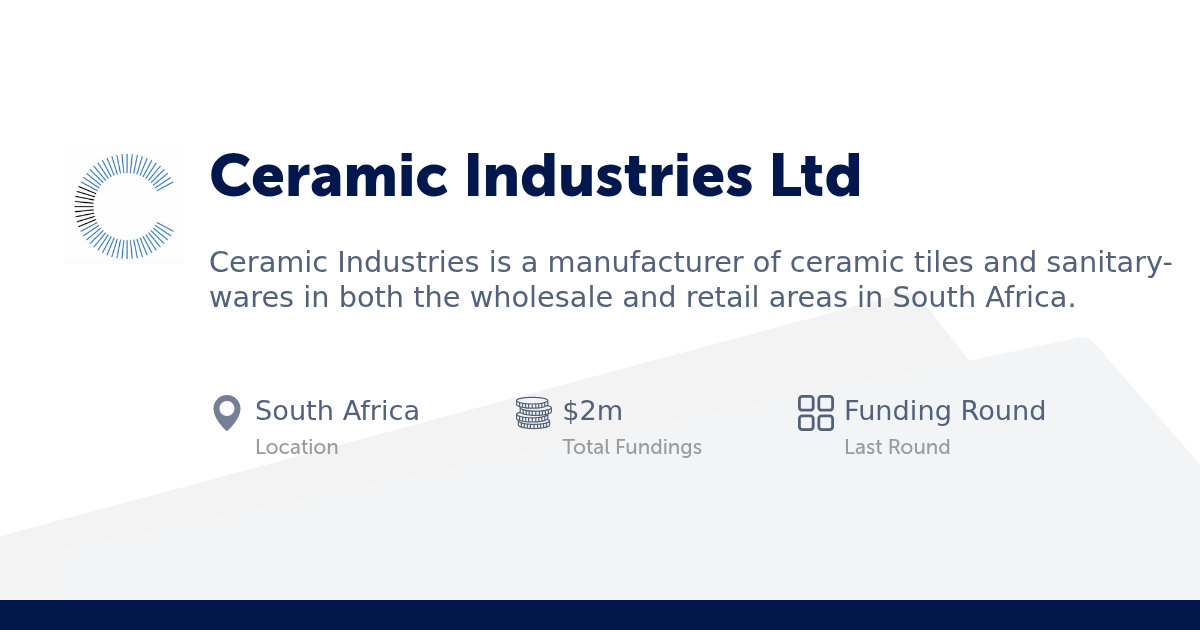 Ceramic Industries Ltd - Overview, Financials, Competitors ...