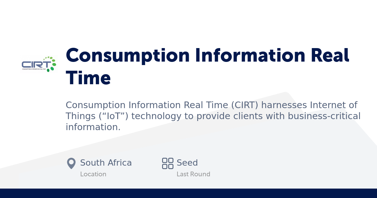 Consumption Information Real Time - Overview, Financials, Competitors ...