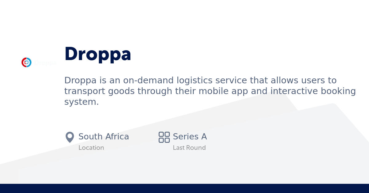 Droppa - Overview, Financials, Competitors - StartupList Africa
