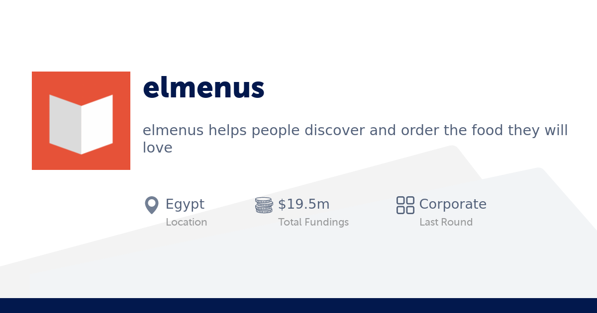 elmenus - Overview, Financials, Competitors - StartupList Africa