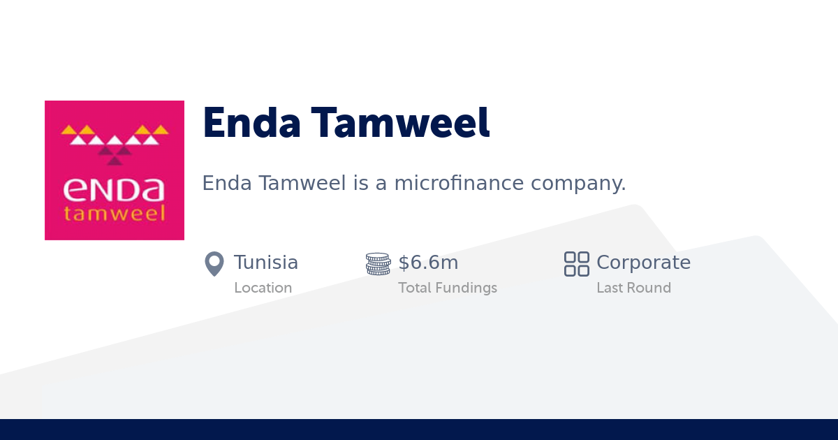 Enda Tamweel - Overview, Financials, Competitors - StartupList Africa