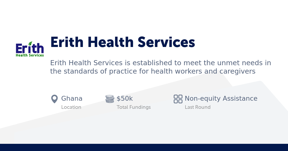 Erith Health Services - Overview, Financials, Competitors - StartupList ...