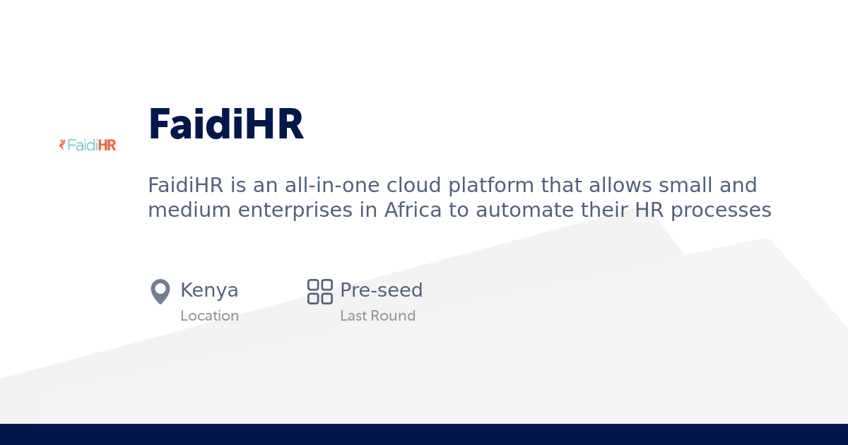 FaidiHR Company Profile, Founders, Funding and Industry | StartupList ...
