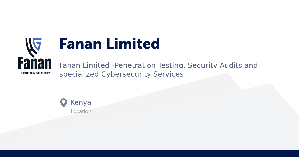 Fanan Limited - Overview, Financials, Competitors - StartupList Africa