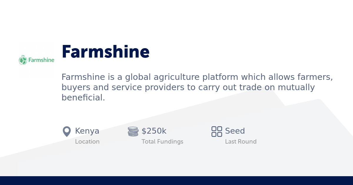Farmshine - Overview, Financials, Competitors - StartupList Africa