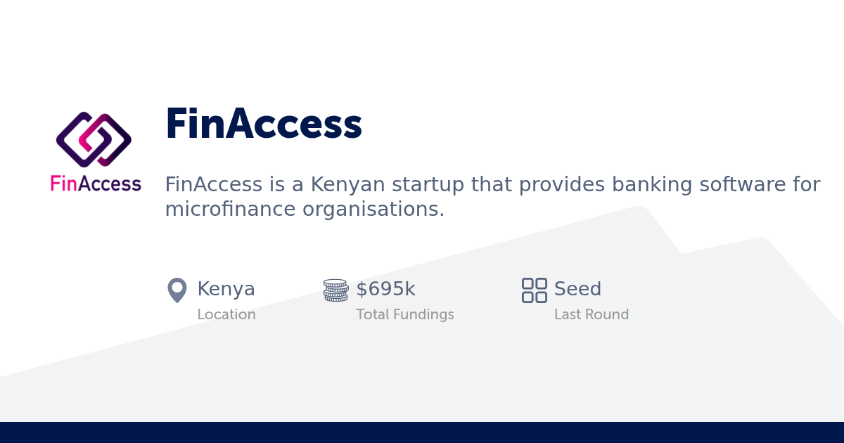 FinAccess - Overview, Financials, Competitors - StartupList Africa