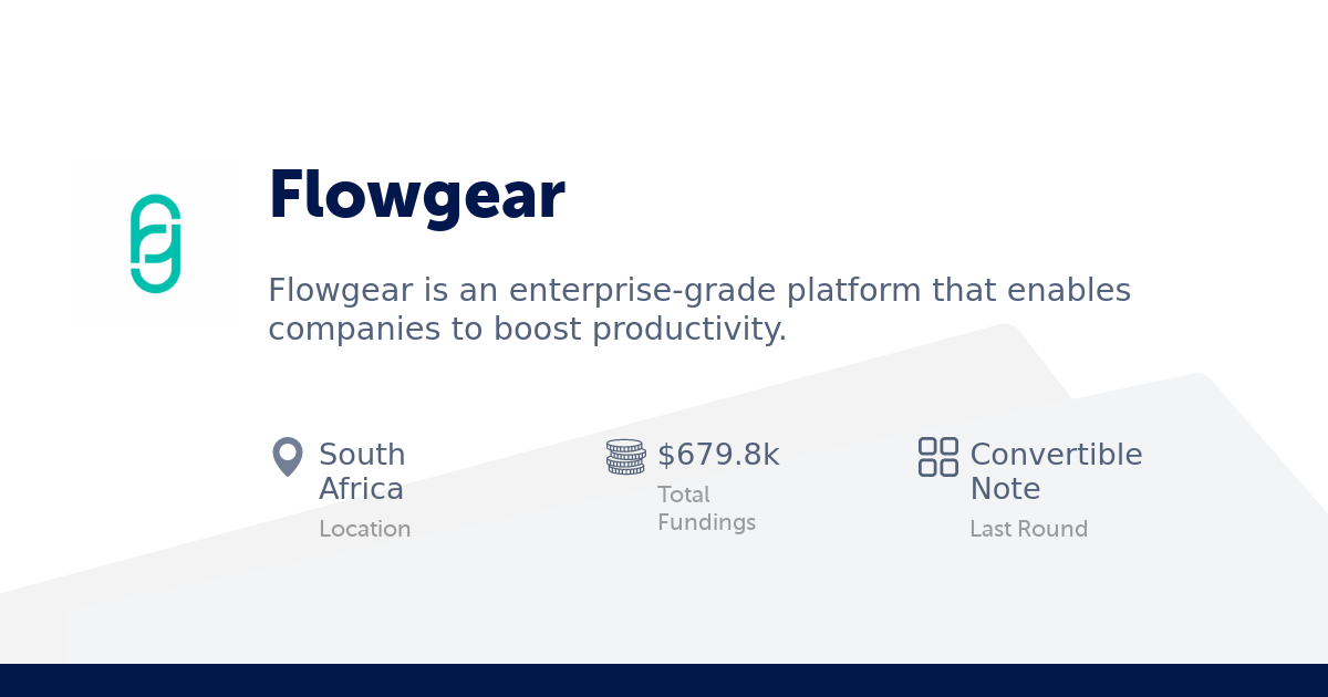 Flowgear - Overview, Financials, Competitors - StartupList Africa