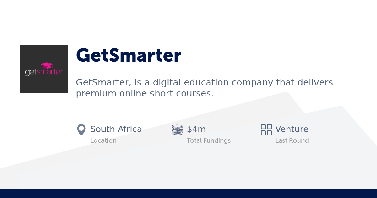 GetSmarter - Overview, Financials, Competitors - StartupList Africa