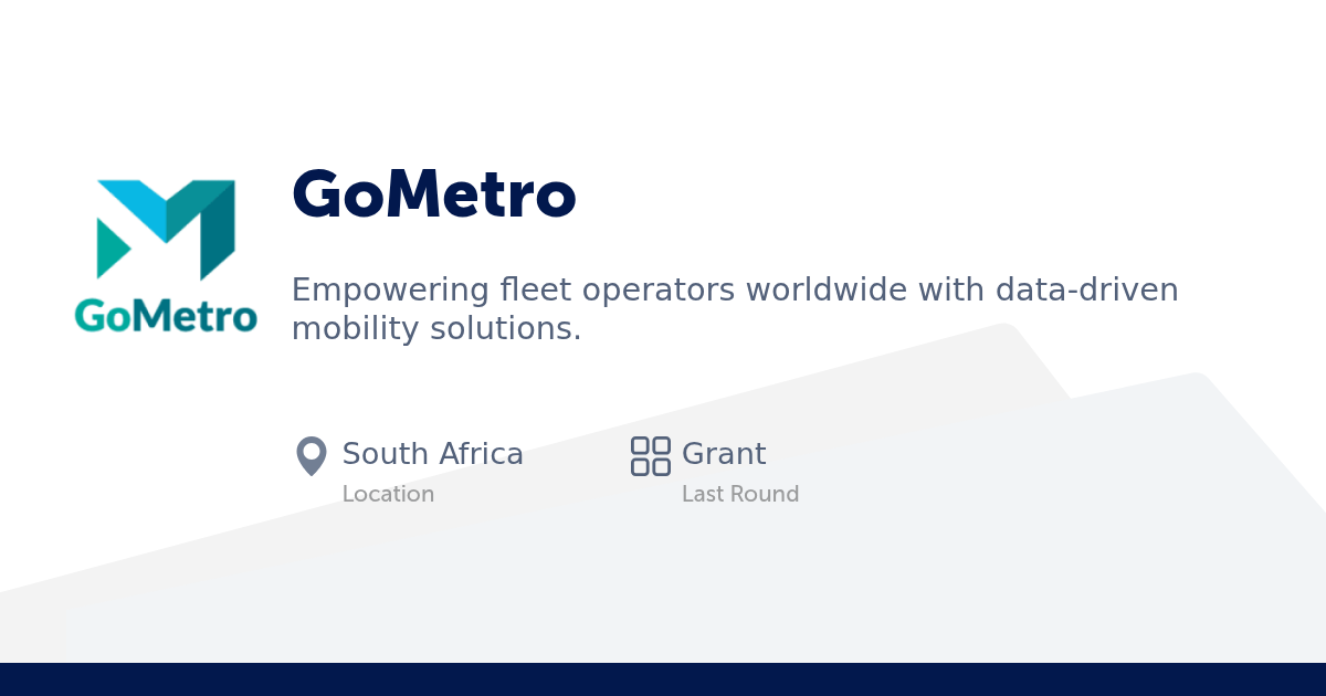 GoMetro - Overview, Financials, Competitors - StartupList Africa