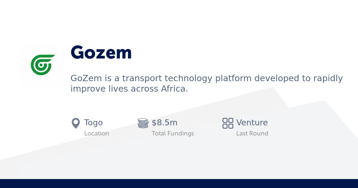 Gozem - Overview, Financials, Competitors - StartupList Africa