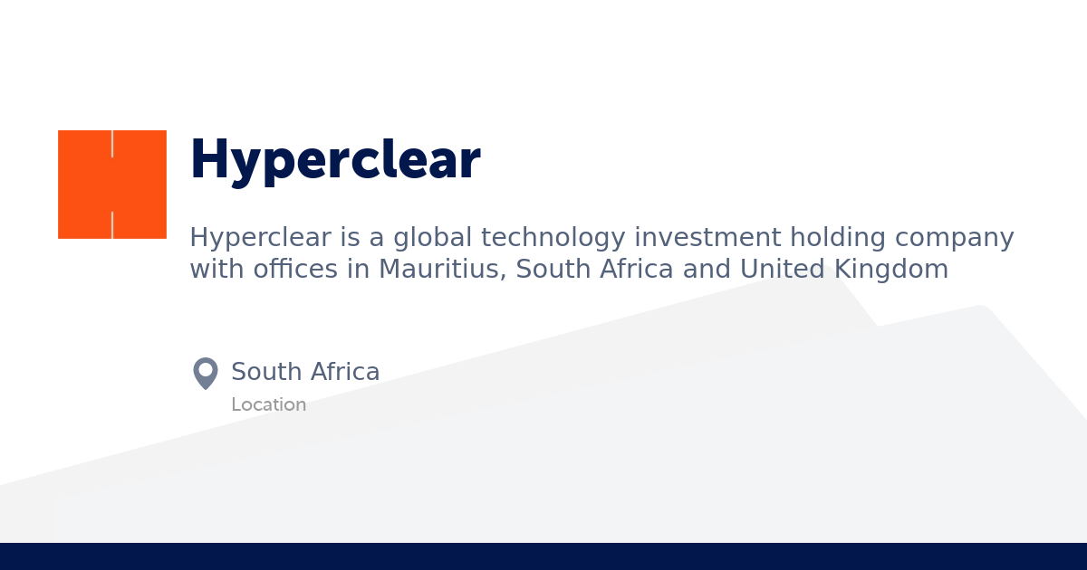 Hyperclear - Overview, Financials, Competitors - StartupList Africa