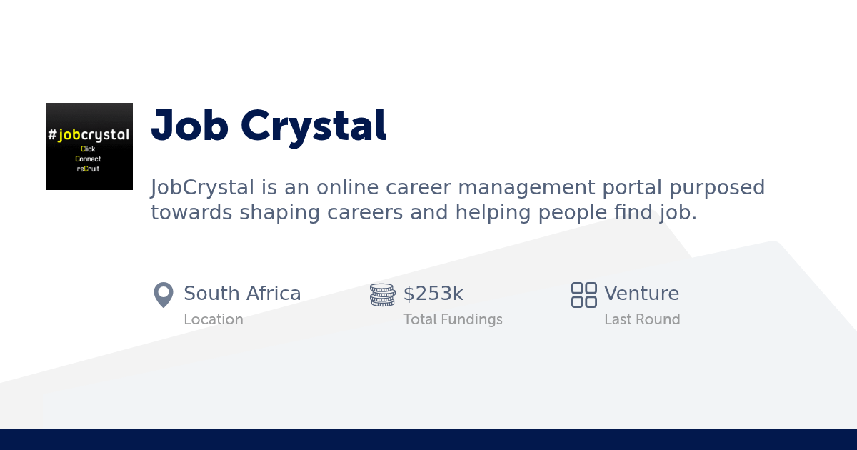 Job Crystal - Overview, Financials, Competitors - StartupList Africa