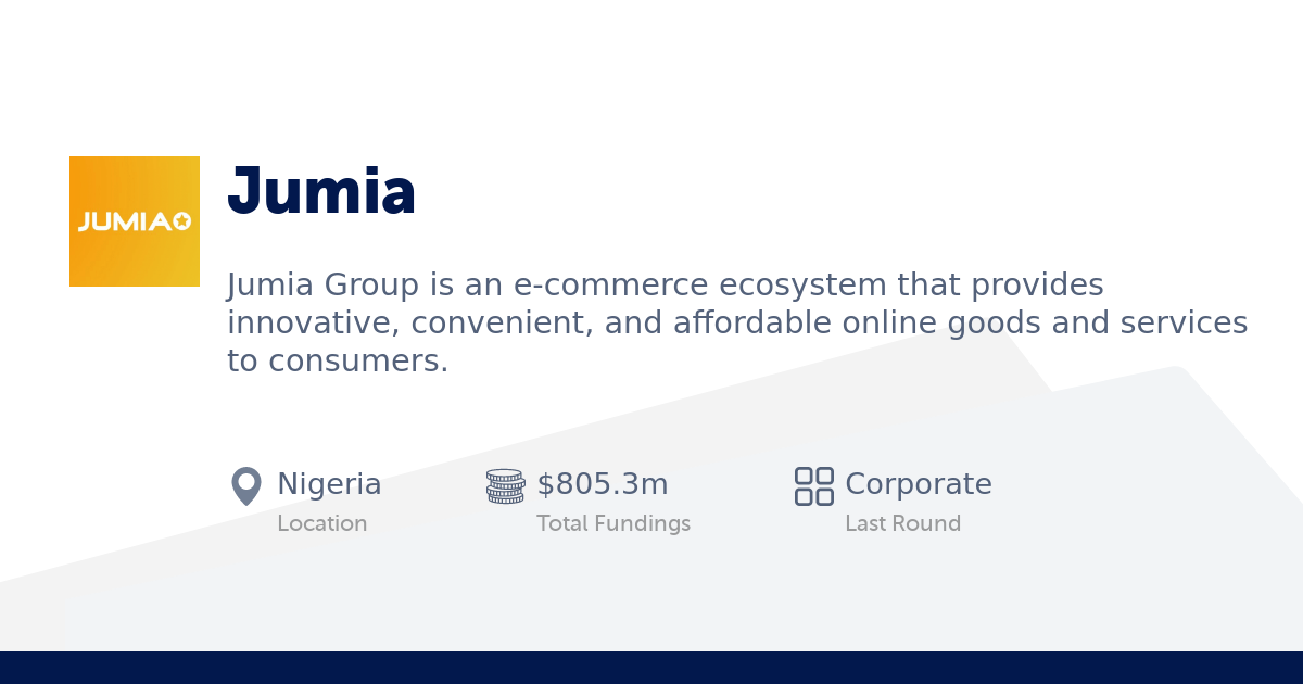 Jumia - Overview, Financials, Competitors - StartupList Africa