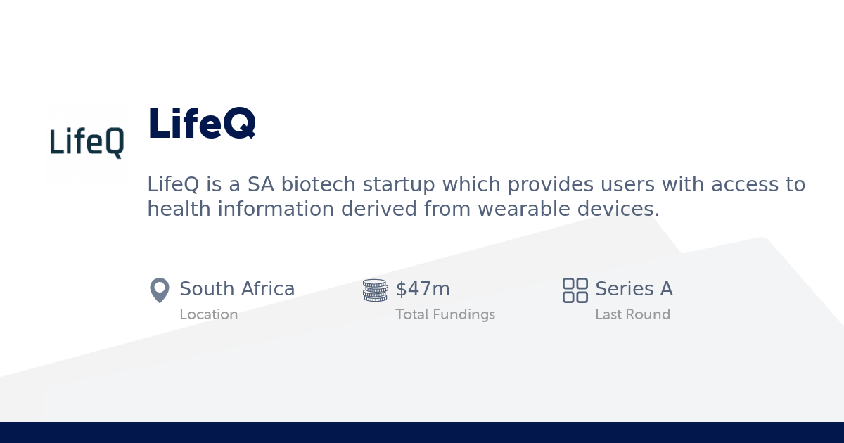 LifeQ - Overview, Financials, Competitors - StartupList Africa