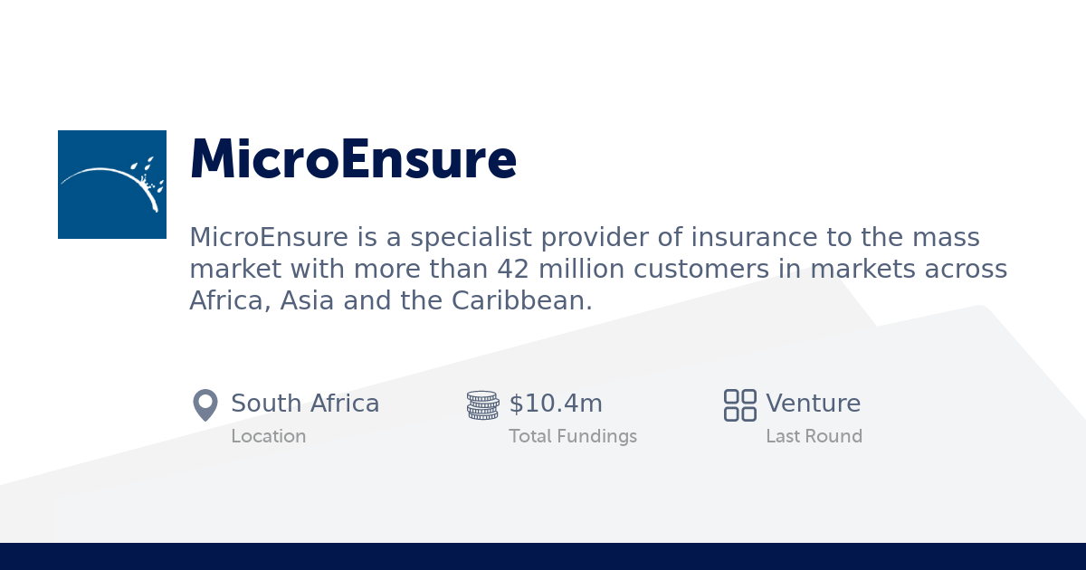 MicroEnsure - Overview, Financials, Competitors - StartupList Africa