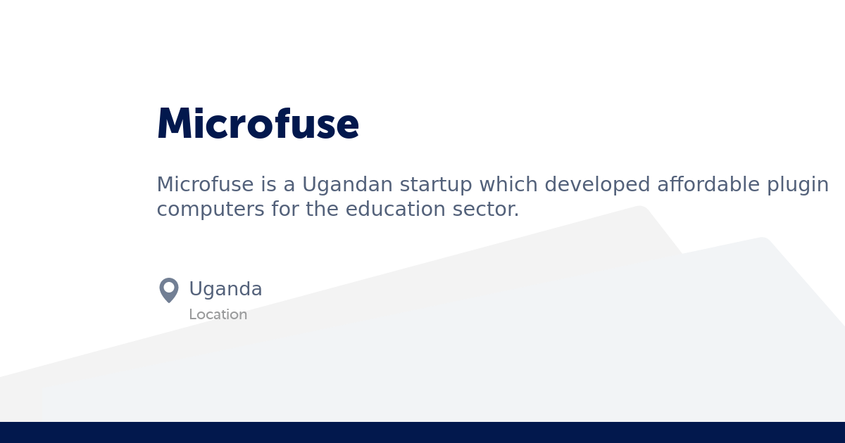 Microfuse - Overview, Financials, Competitors - StartupList Africa