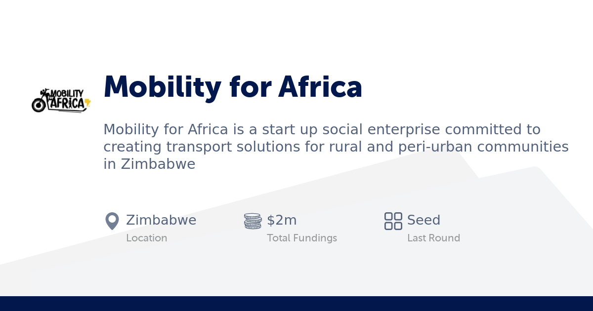Mobility for Africa - Overview, Financials, Competitors - StartupList ...
