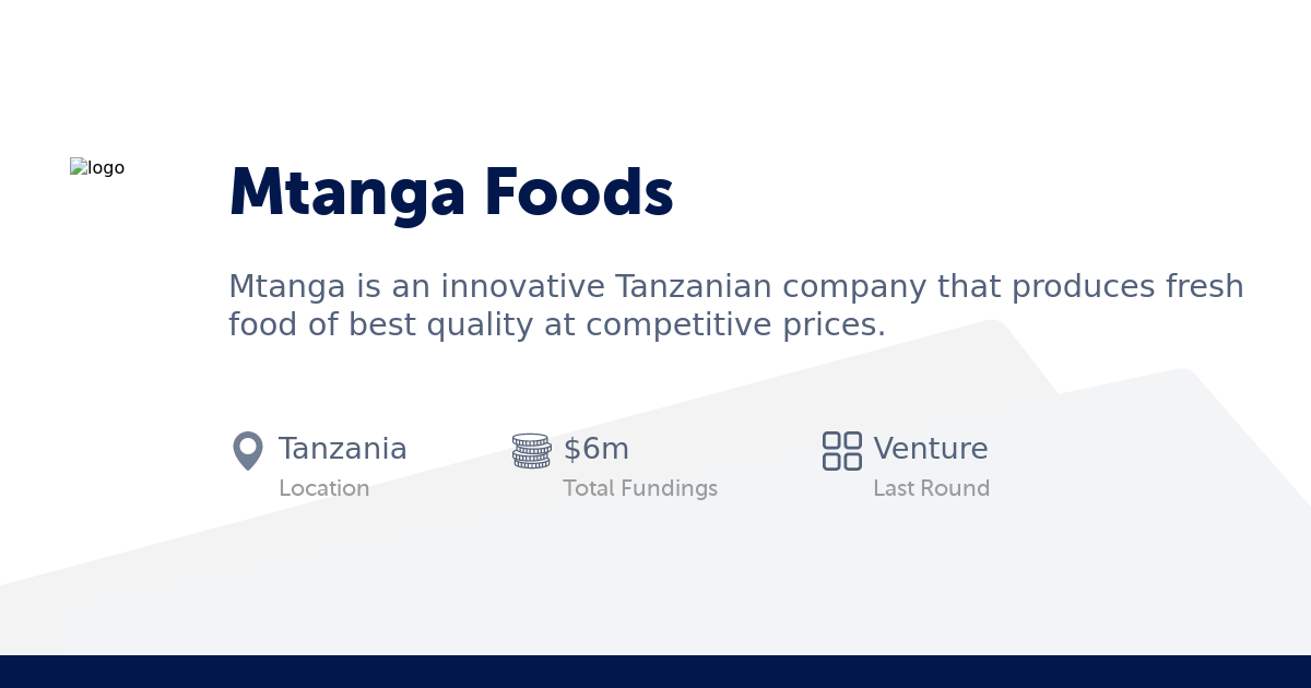 Mtanga Foods - Overview, Financials, Competitors - StartupList Africa
