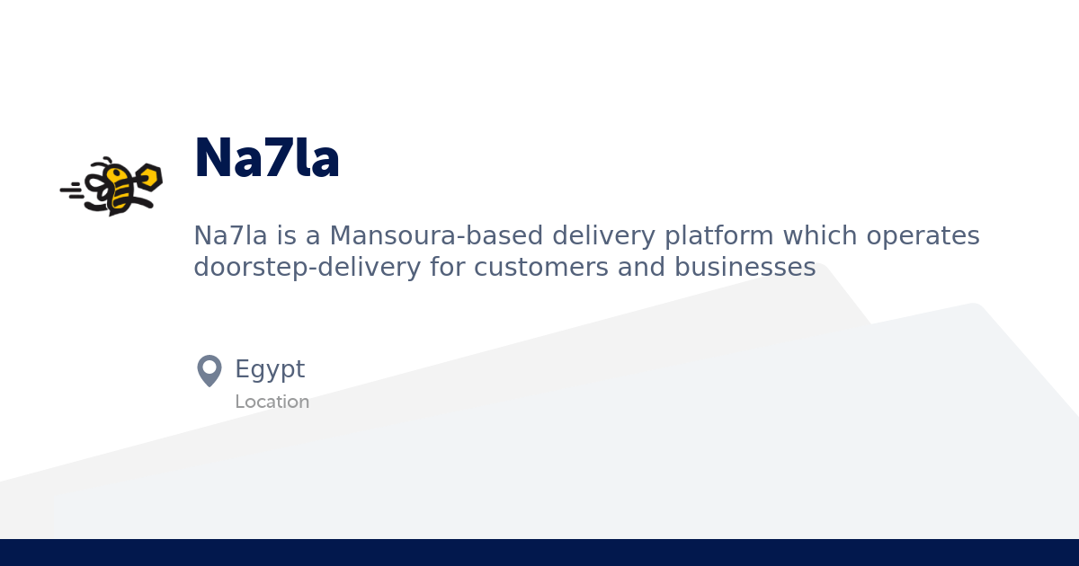 Na7la Profile, Funding and Company Data | StartupList Africa
