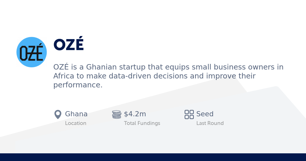 OZÉ - Overview, Financials, Competitors - StartupList Africa