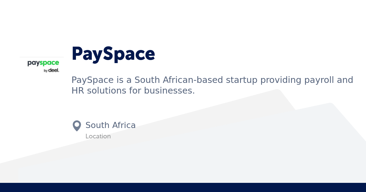 PaySpace - Overview, Financials, Competitors - StartupList Africa