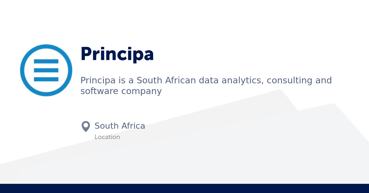 Principa - Overview, Financials, Competitors - StartupList Africa