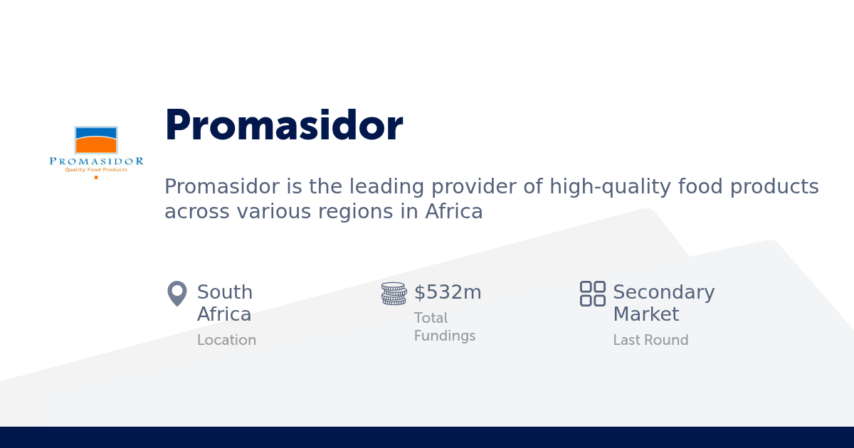 Promasidor - Overview, Financials, Competitors - StartupList Africa