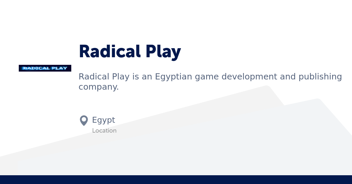 Radical Play - Overview, Financials, Competitors - StartupList Africa