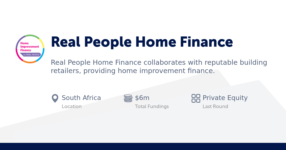 Real People Home Finance Company Profile, Rosebank Banking Startup ...