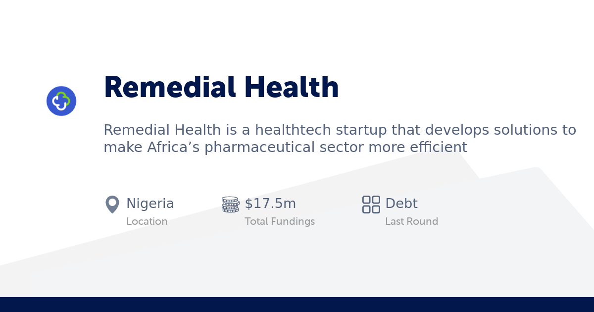 Remedial Health - Overview, Financials, Competitors - StartupList Africa