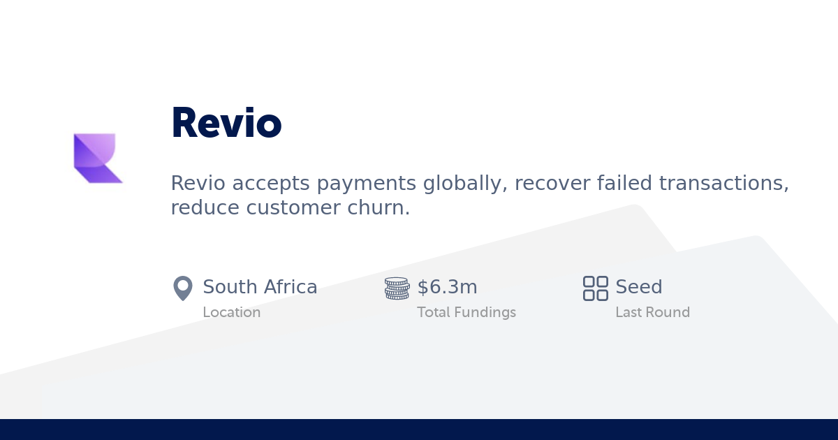 Revio - Overview, Financials, Competitors - StartupList Africa