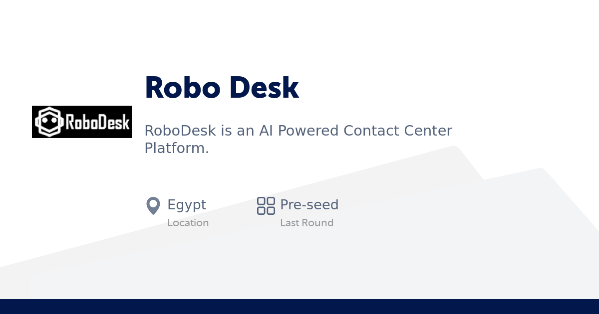 Robo Desk - Overview, Financials, Competitors - StartupList Africa