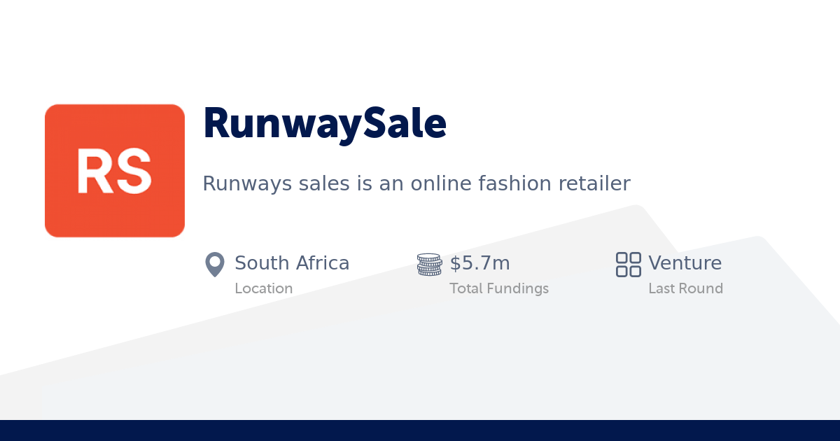 RunwaySale - Overview, Financials, Competitors - StartupList Africa