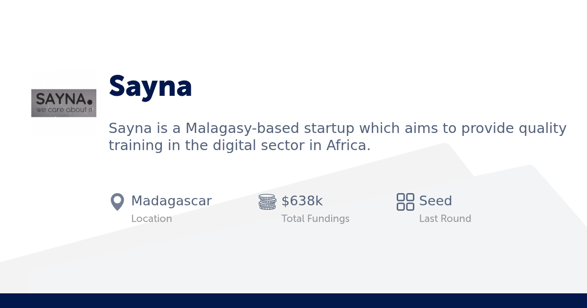 Sayna - Overview, Financials, Competitors - StartupList Africa