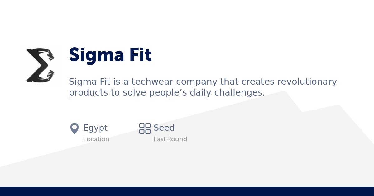 Sigma Fit - Overview, Financials, Competitors - StartupList Africa