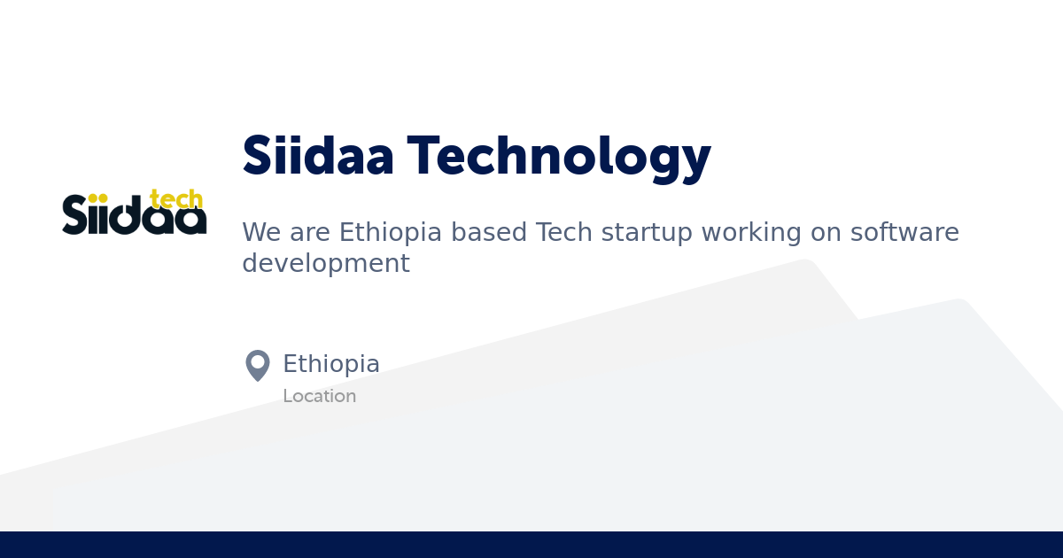 Siidaa Technology - Overview, Financials, Competitors - StartupList Africa