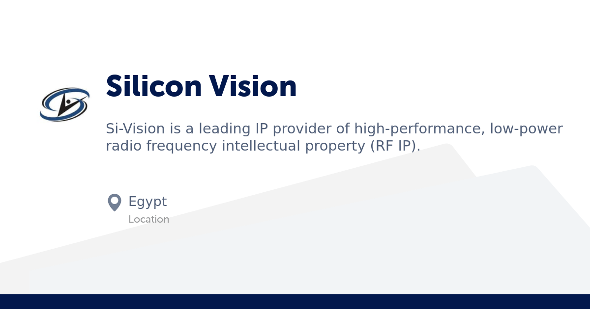 Silicon Vision - Overview, Financials, Competitors - StartupList Africa