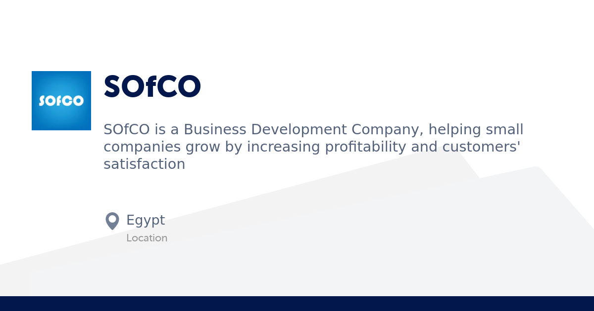 SOfCO Company Profile, Cairo Information Technology & Services Startup ...
