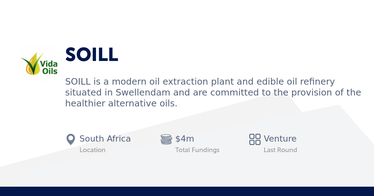 SOILL Profile, Funding and Company Data | StartupList Africa
