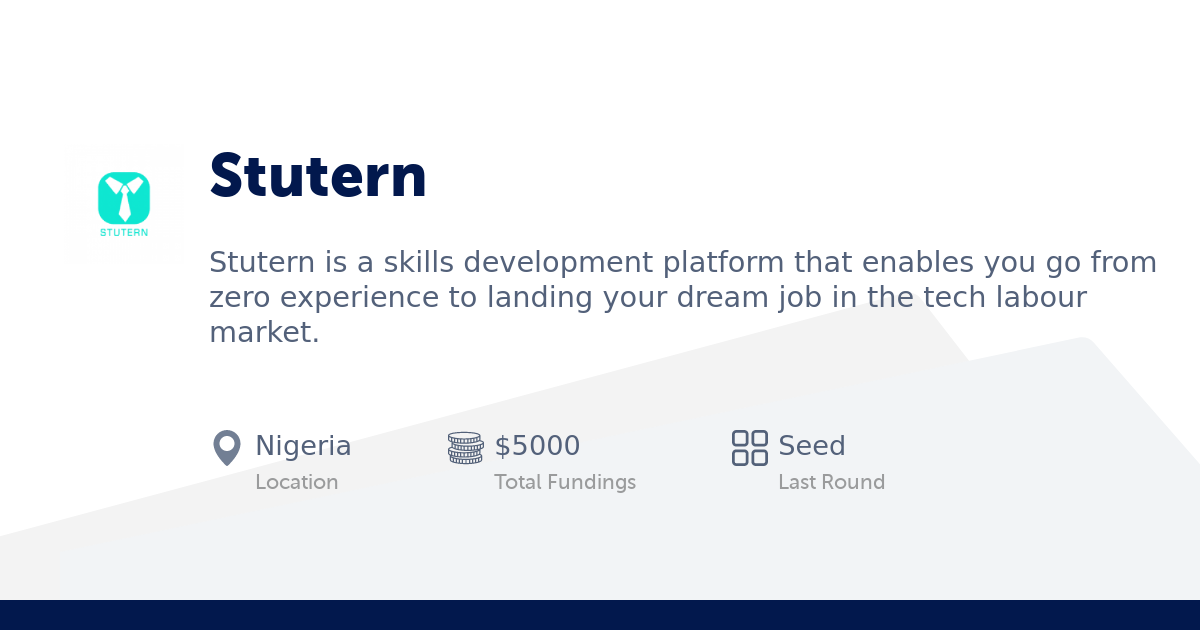 Stutern - Overview, Financials, Competitors - StartupList Africa