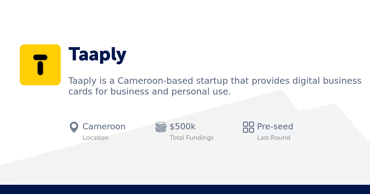 Taaply - Overview, Financials, Competitors - StartupList Africa