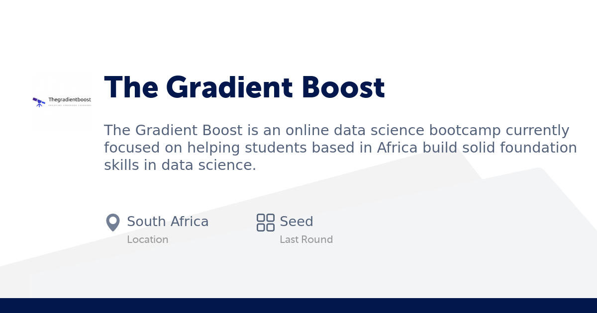The Gradient Boost - Overview, Financials, Competitors - StartupList Africa