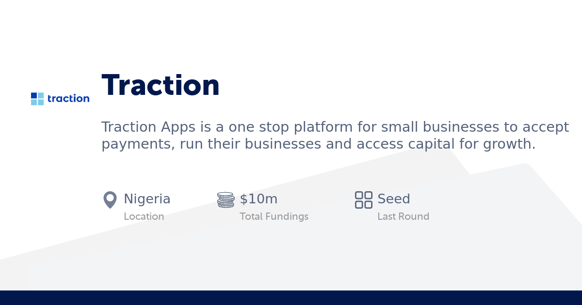 Traction - Overview, Financials, Competitors - StartupList Africa