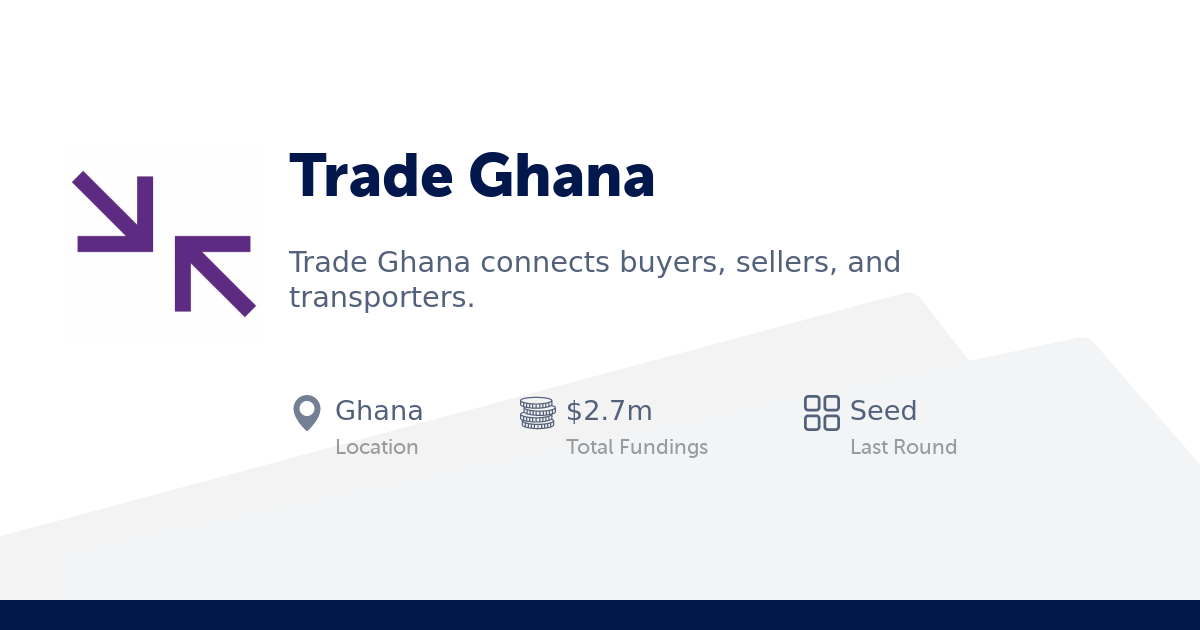 Trade Ghana - Overview, Financials, Competitors - StartupList Africa