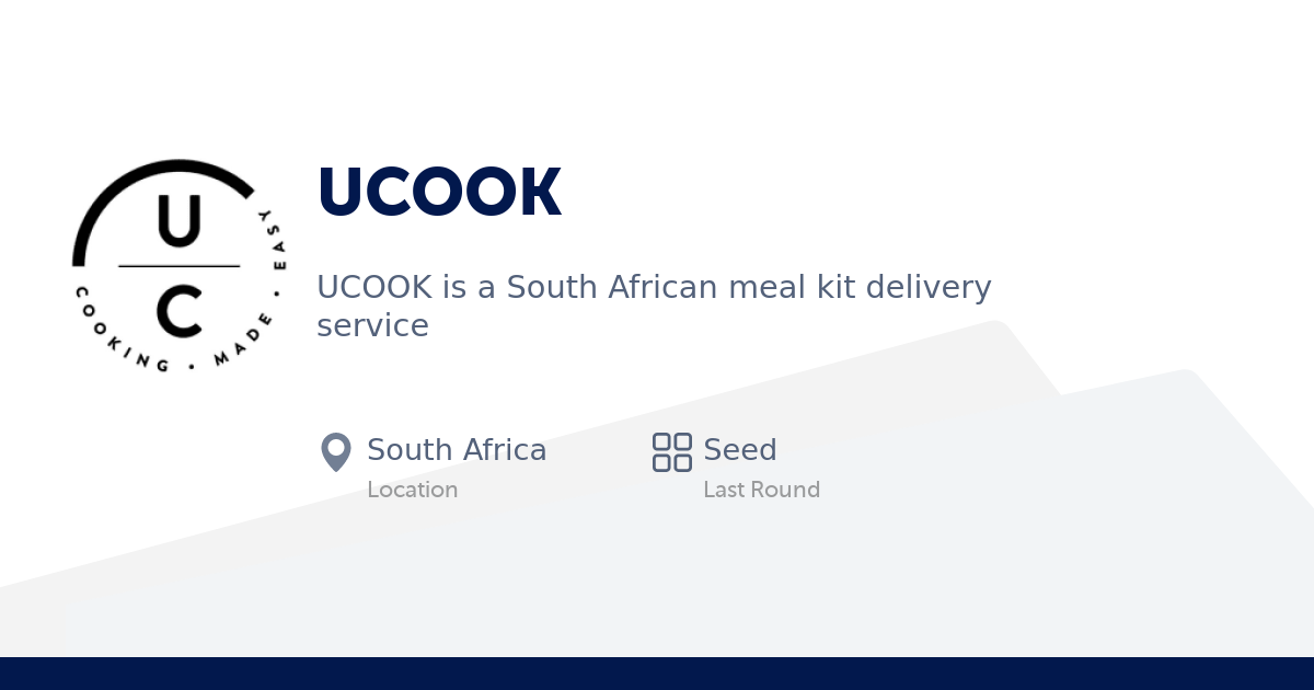 UCOOK - Overview, Financials, Competitors - StartupList Africa