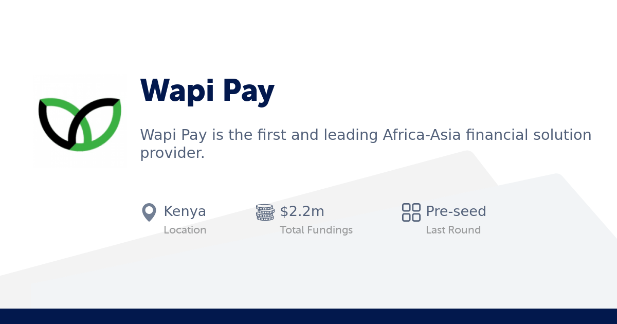 Wapi Pay - Overview, Financials, Competitors - StartupList Africa