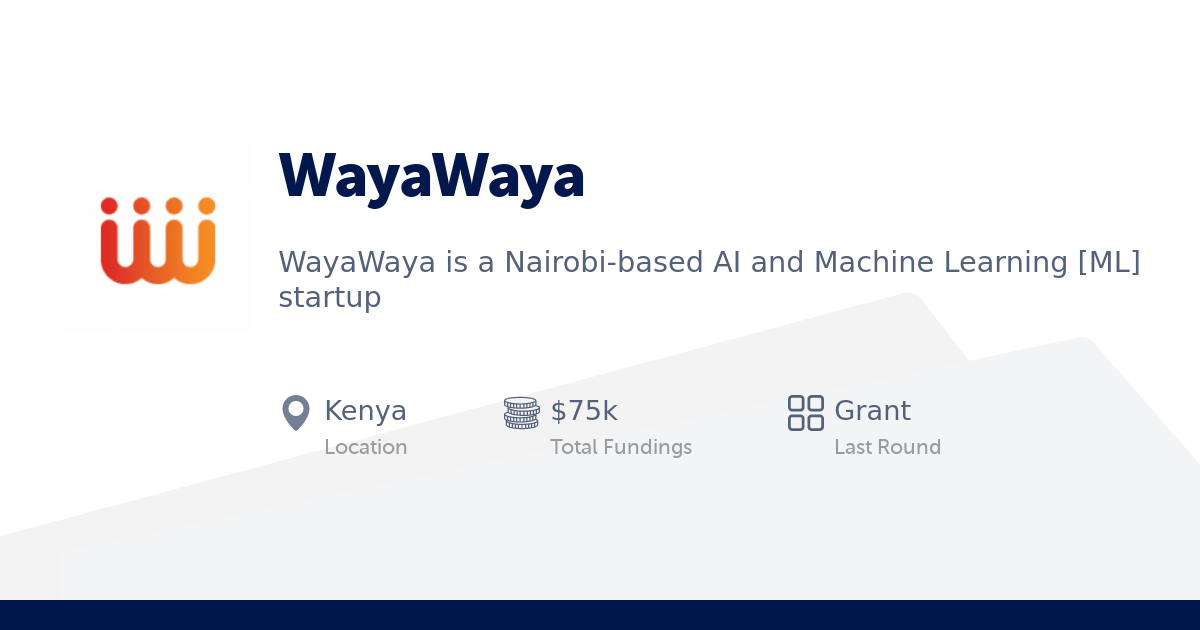 WayaWaya - Overview, Financials, Competitors - StartupList Africa